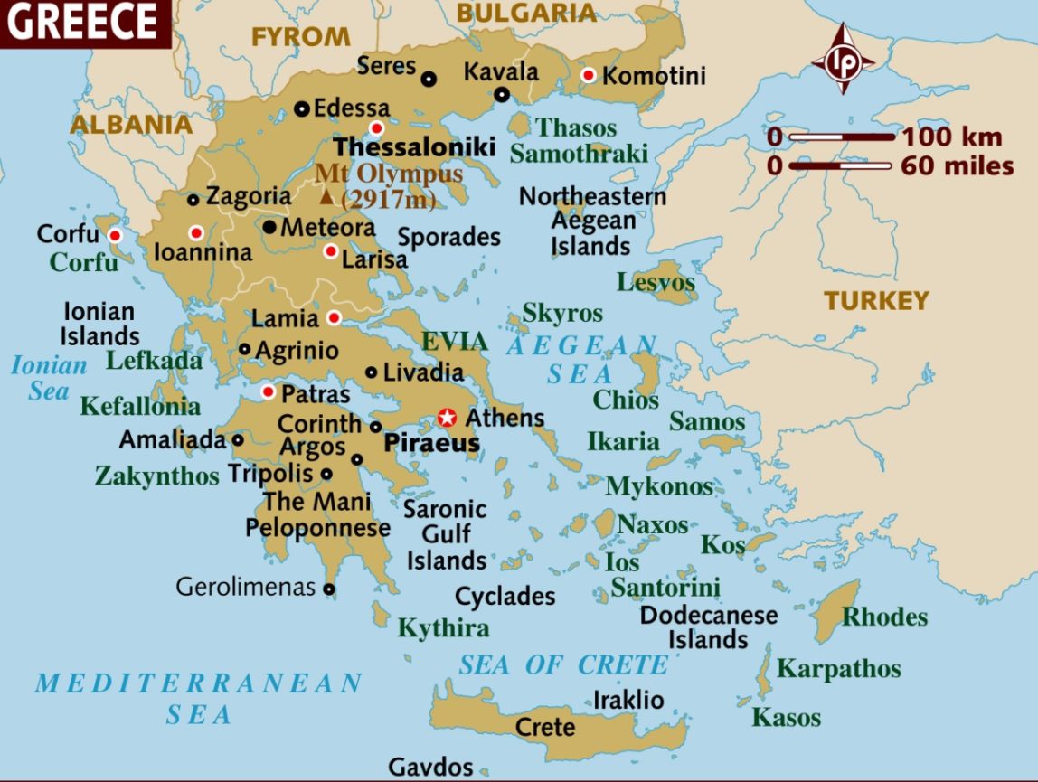 Řecké ostrovy: Mapa – Online mapy🗺️ i ke stažení (.pdf)