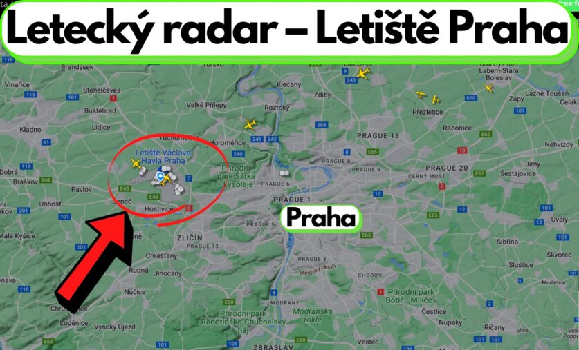Sledování letů: Letecký radar online {Letiště Praha LKPR}